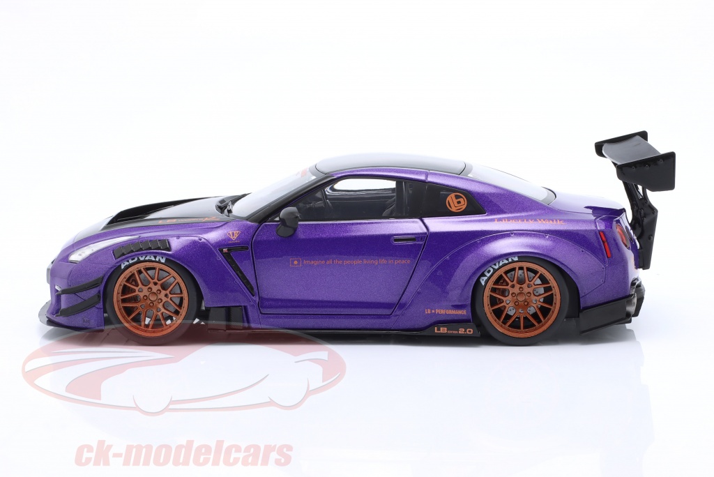 Nissan Gtr Liberty Walk Blue Solido 2024 R35 With Liberty Walk Body ...
