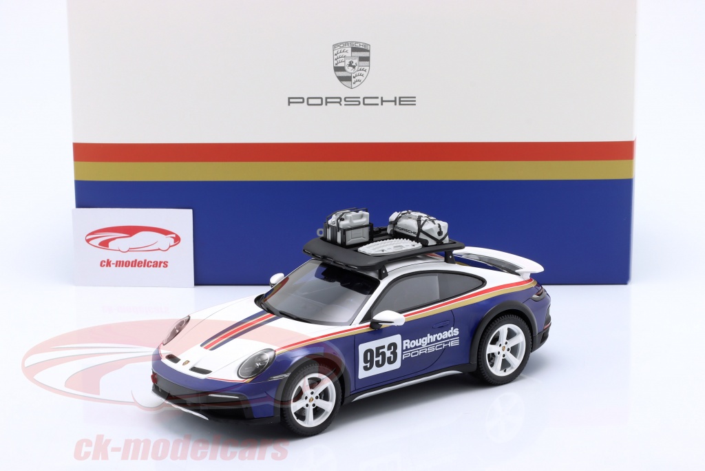 Spark 1:18 Porsche 911 (992) Dakar #953 Roughroads Rallye design ...