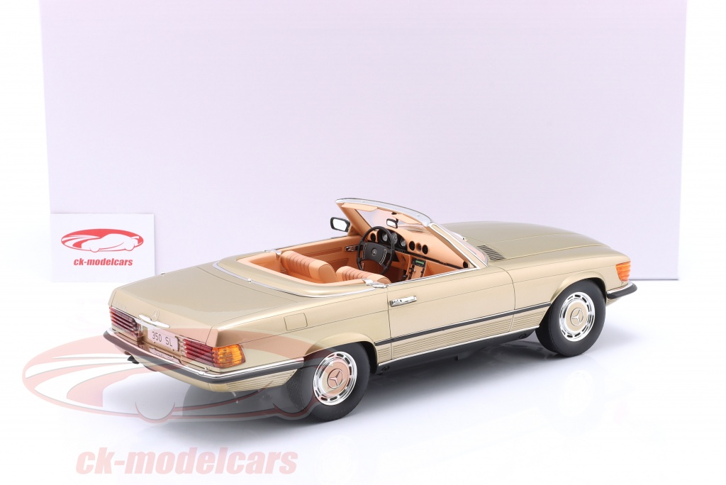 Matrix 1:12 Mercedes-Benz 350SL (R107) year 1979 gold metallic ...
