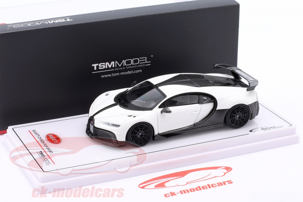 True Scale 1:43 Bugatti Chiron Pur Sport Bouwjaar 2021 wit TSM430594 ...
