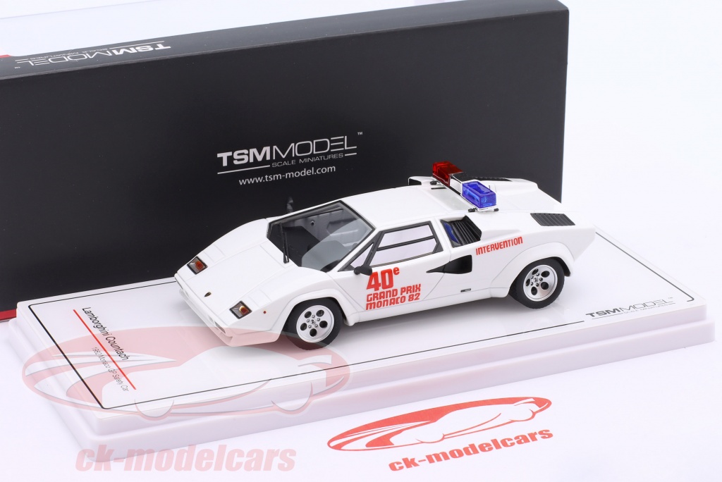 True Scale 1:43 Lamborghini Countach Safety Car Monaco GP Formel 1 1982 ...