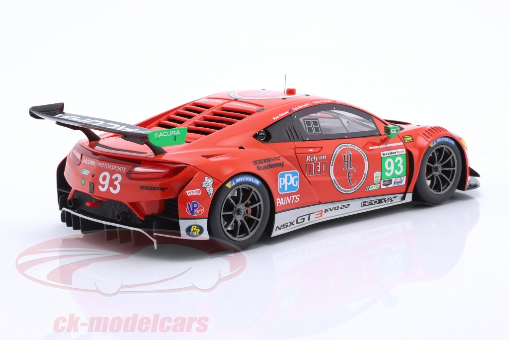 True Scale 1:18 Acura NSX GT3 #93 24h Daytona IMSA 2023 WTR Andretti ...