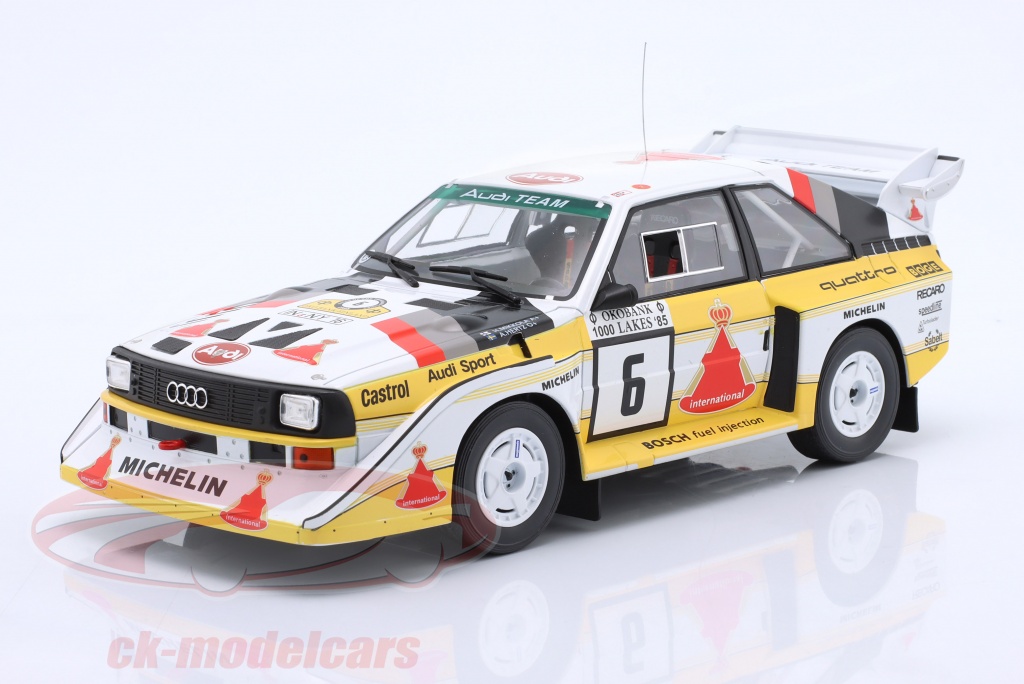 Ixo 1:18 Audi Sport Quattro S1 E2 #6 verzameling 1000 Lakes 1985 ...