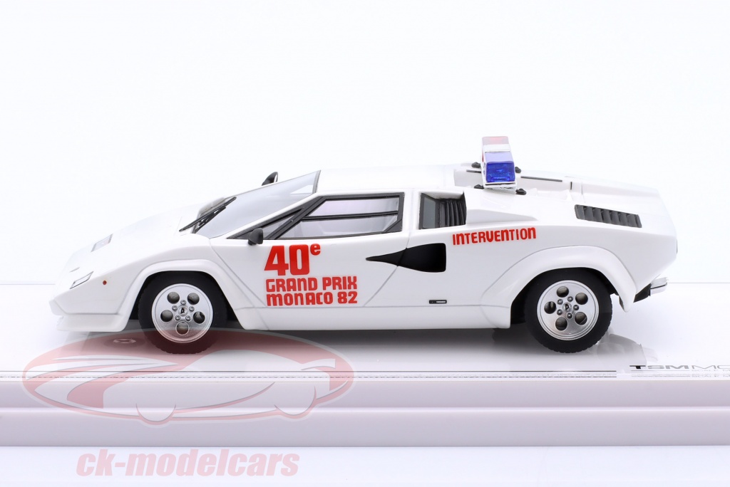 True Scale 1:43 Lamborghini Countach Safety Car Monaco GP Formel 1 1982 ...