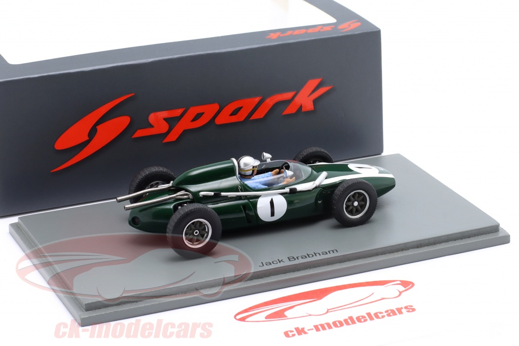 Spark 1:43 Jack Brabham Cooper T58 #1 Deutschland GP Formel 1 1961 S8074 Modellauto S8074 ...
