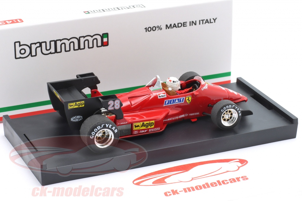Brumm 1:43 Rene Arnoux Ferrari 126C4 #28 3° belga GP formula 1 1984 ...