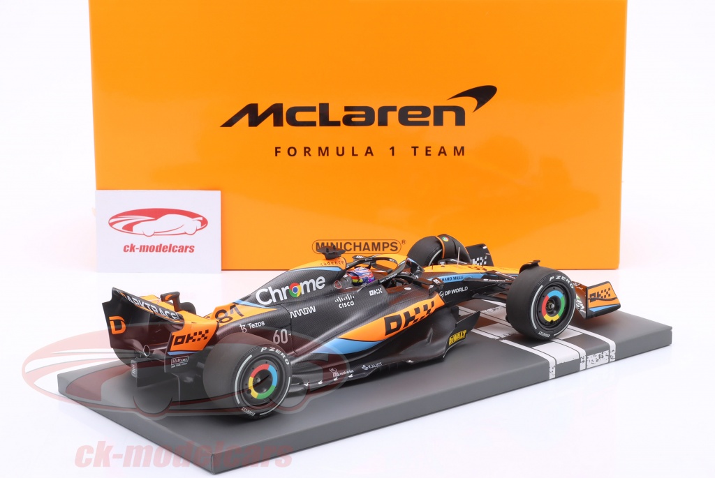 Minichamps 1:18 Oscar Piastri McLaren MCL60 #81 octavo Australia GP fórmula 1 2023 537232181 ...