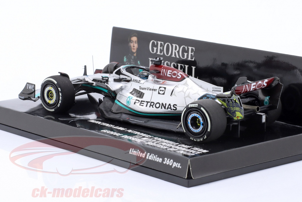 Minichamps 1:43 G. Russell Mercedes-AMG F1 W13 E #63 British GP Formula ...