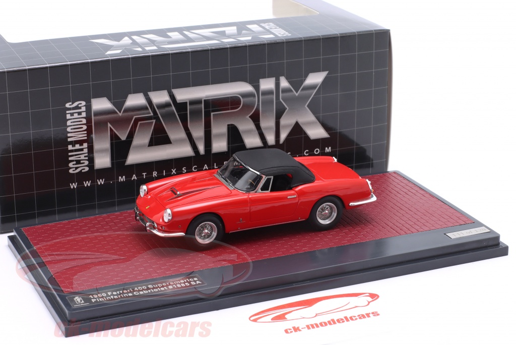Matrix 1:43 Ferrari 400 Superamerica Pininfarina Cabriolet Closed Top ...