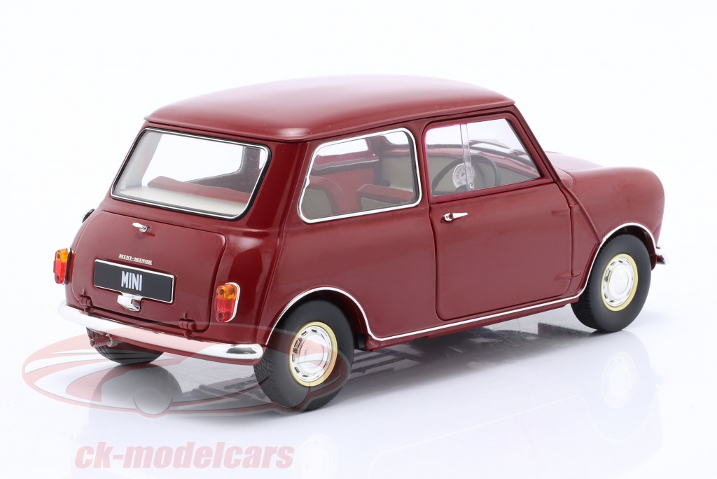 Kyosho 1:18 Morris Mini Minor year 1964 cherry red 08964R model car ...