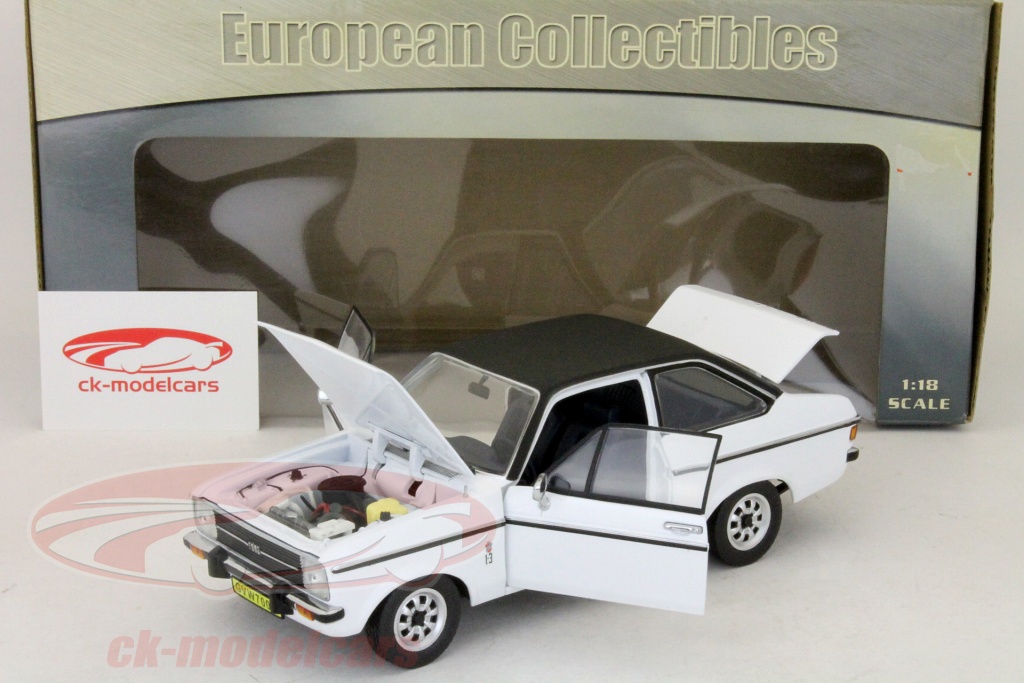 Sun Star Models 1:18 Ford Escort MK2 Ghia 1968 diamond white with black ...