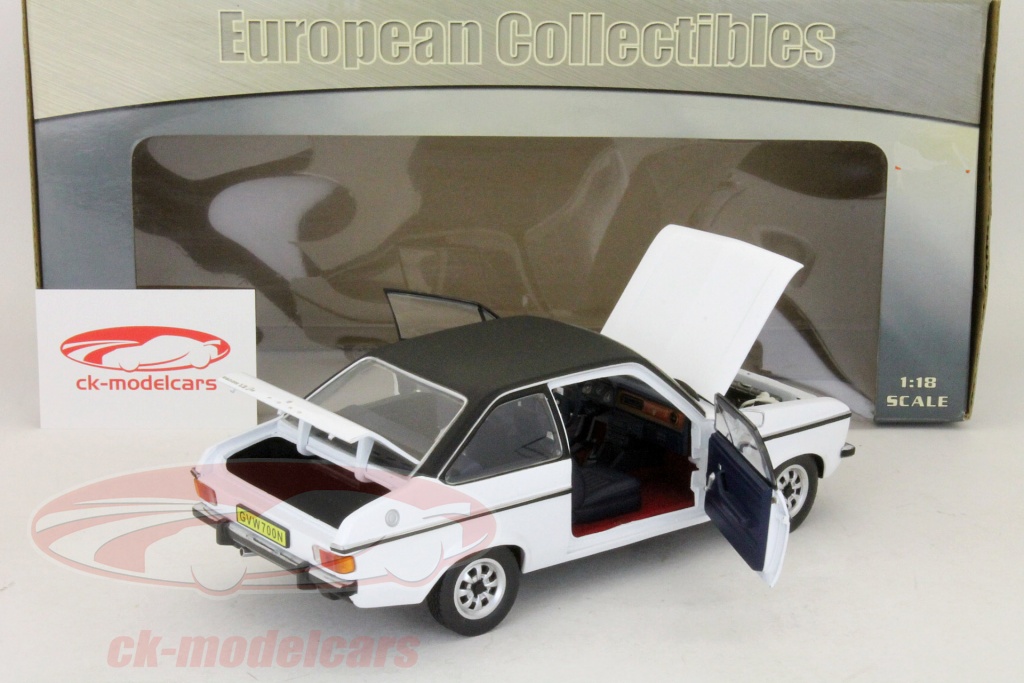 Sun Star Models 1:18 Ford Escort MK2 Ghia 1968 diamond white with black ...