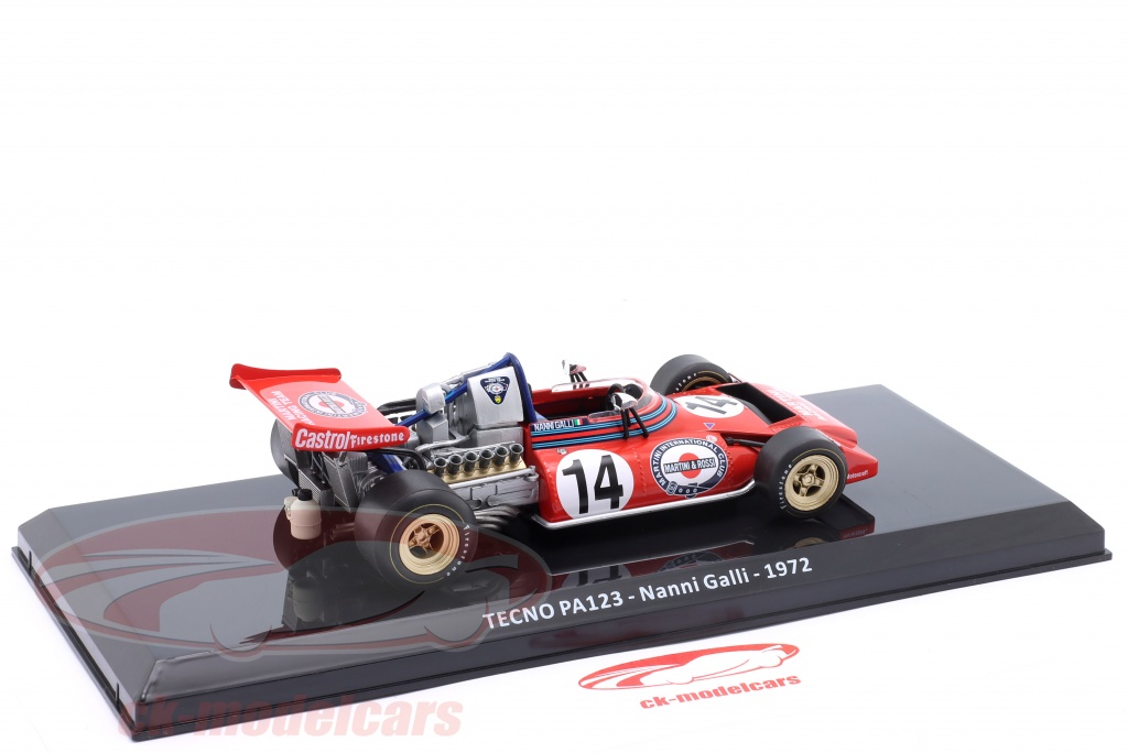 Premium Collectibles 1:24 Nanni Galli Tecno PA123 #14 formula 1 1972 ...