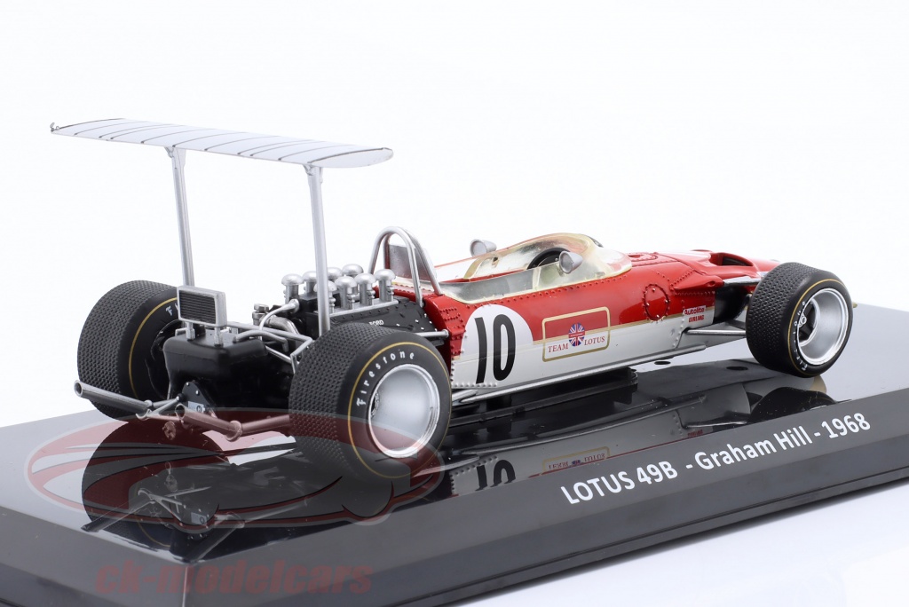 Premium Collectibles 1:24 G. Hill Lotus 49 #10 formule 1 Wereldkampioen 1968 MW2ALA0060 model ...