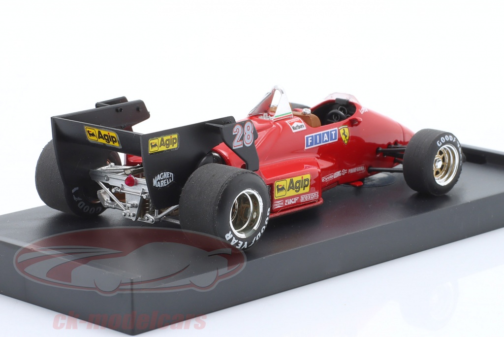 Brumm 1:43 R. Arnoux Ferrari 126 C4 #28 3ème Belgique GP formule 1 1984 R143 modèle voiture R143 ...