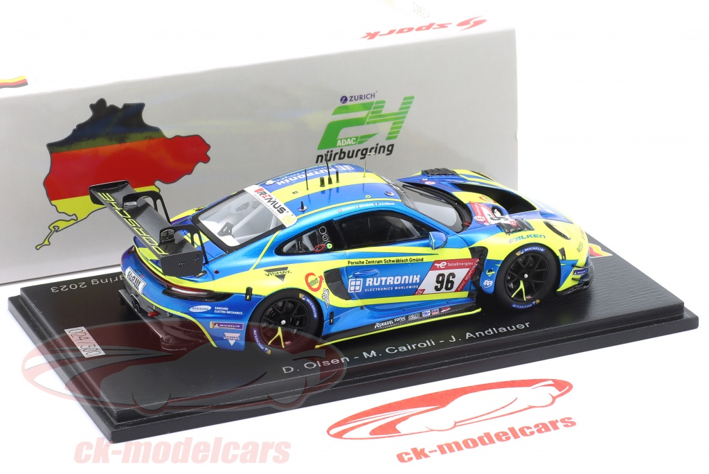 Spark 1:43 Porsche 911 (992) GT3 R #96 5to 24h Nürburgring 2023 ...