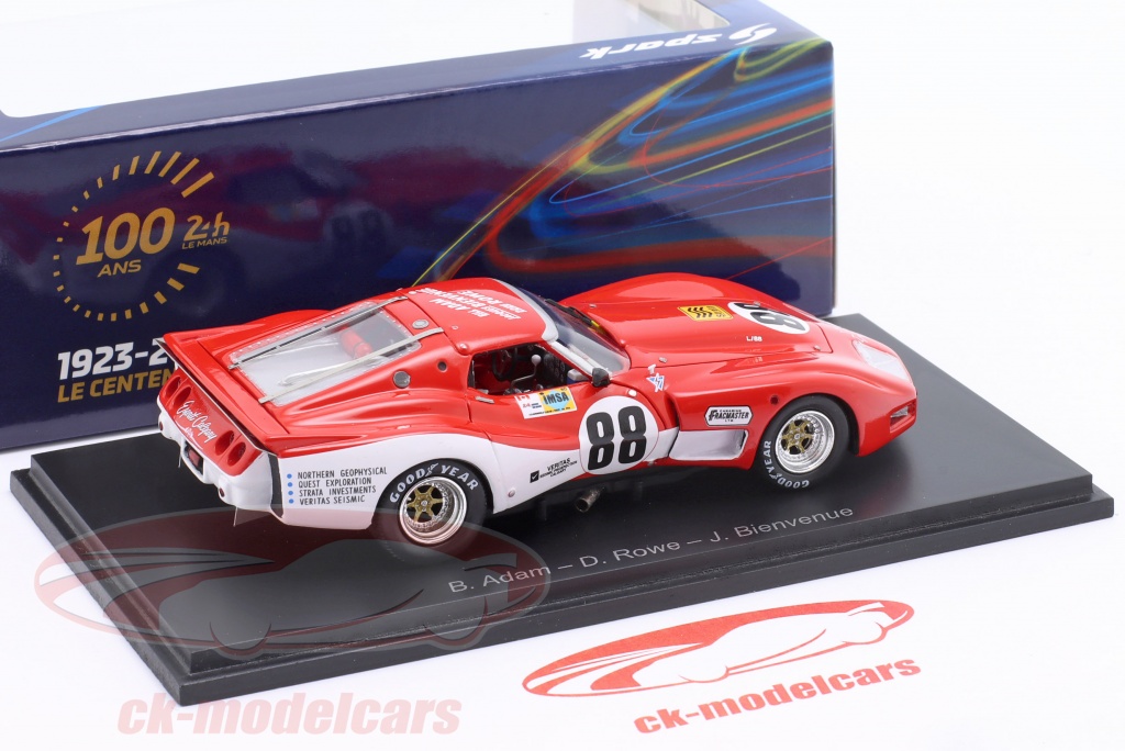 Spark 1:43 Chevrolet Corvette #88 24h LeMans 1980 Bienvenue, Adam, Rowe ...