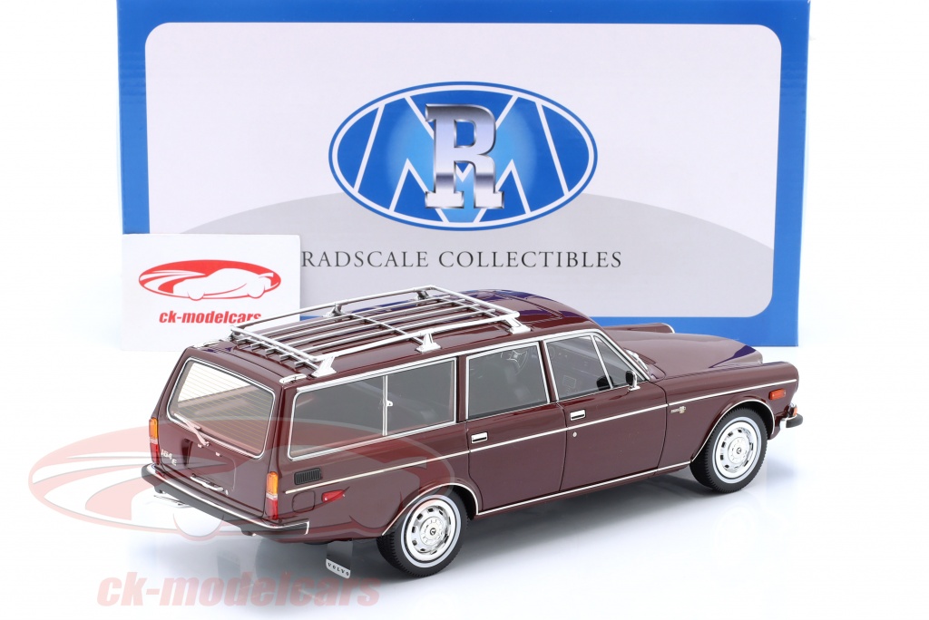 Radscale Models 1:18 Volvo 165 Station Wagon 暗赤色 RM-0005 モデル 車 RM-0005