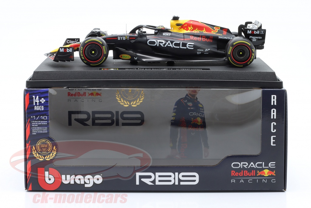 Bburago 1:18 M. Verstappen Red Bull Racing RB19 #1 Winner Abu Dhabi ...