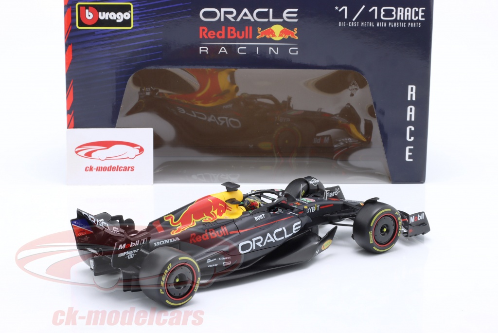 Bburago 1:18 M. Verstappen Red Bull Racing RB19 #1 Winner Abu Dhabi ...