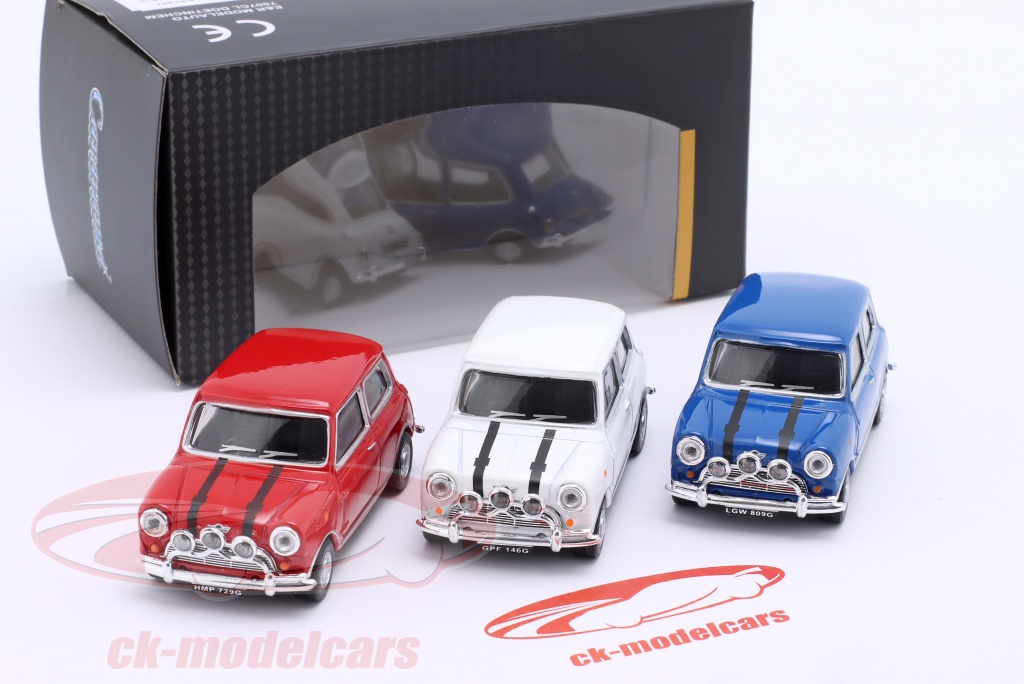 Cararama 1:43 3-Car Set Mini Cooper The Italian Job 4-41350 モデル 車 4 ...