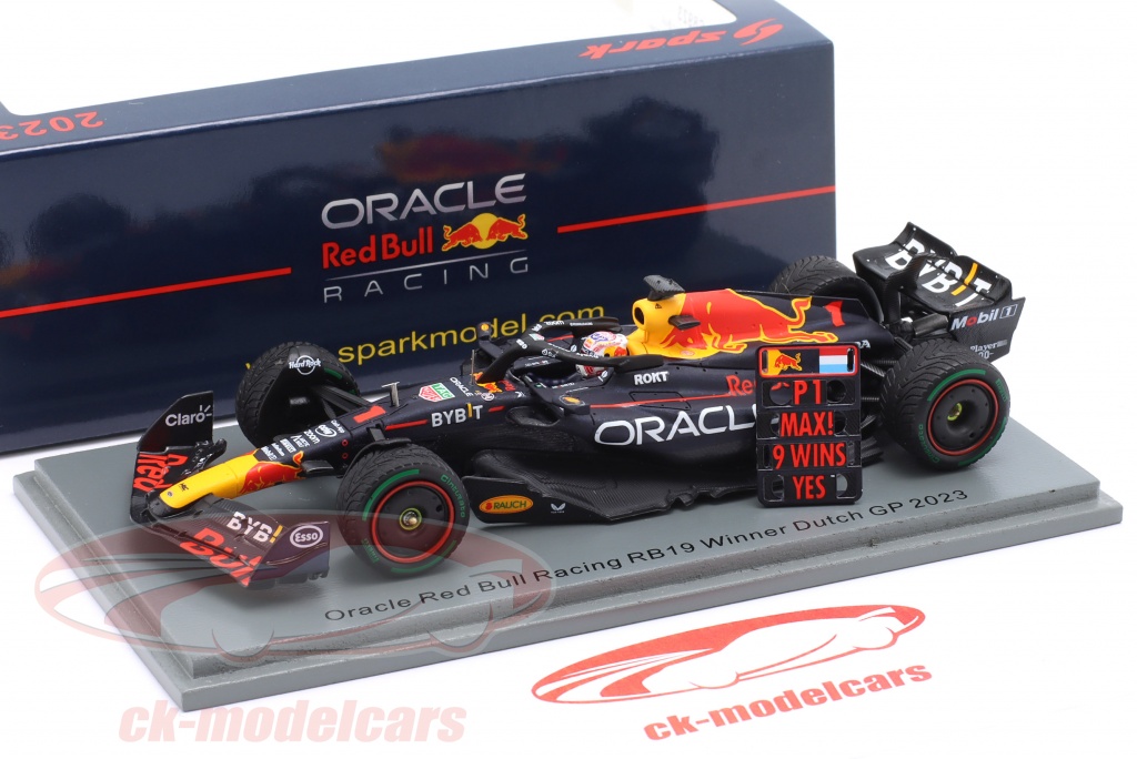 Spark 1:43 M. Verstappen Red Bull RB19 #1 优胜者 荷兰语 GP 公式 1 世界冠军 2023 S8923 模型 汽车 S8923 9580006989239