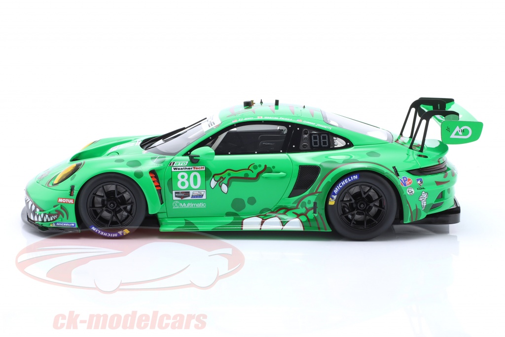 True Scale 1:18 Porsche 911 (992) GT3 R #80 12h Sebring IMSA 2023 REXY ...