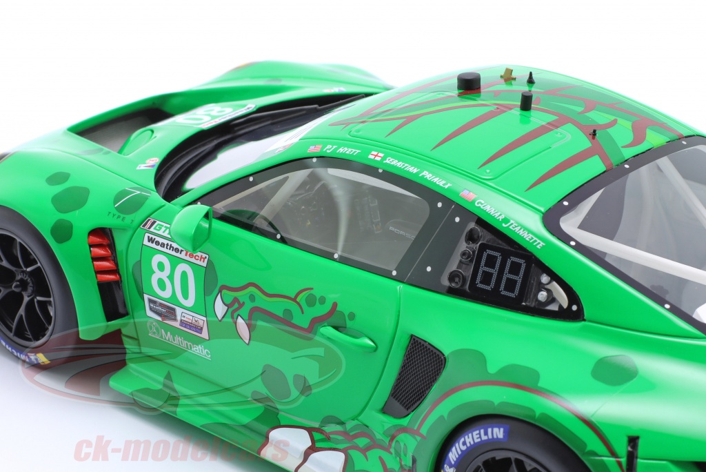 True Scale 1:18 Porsche 911 (992) GT3 R #80 12h Sebring IMSA 2023 REXY ...