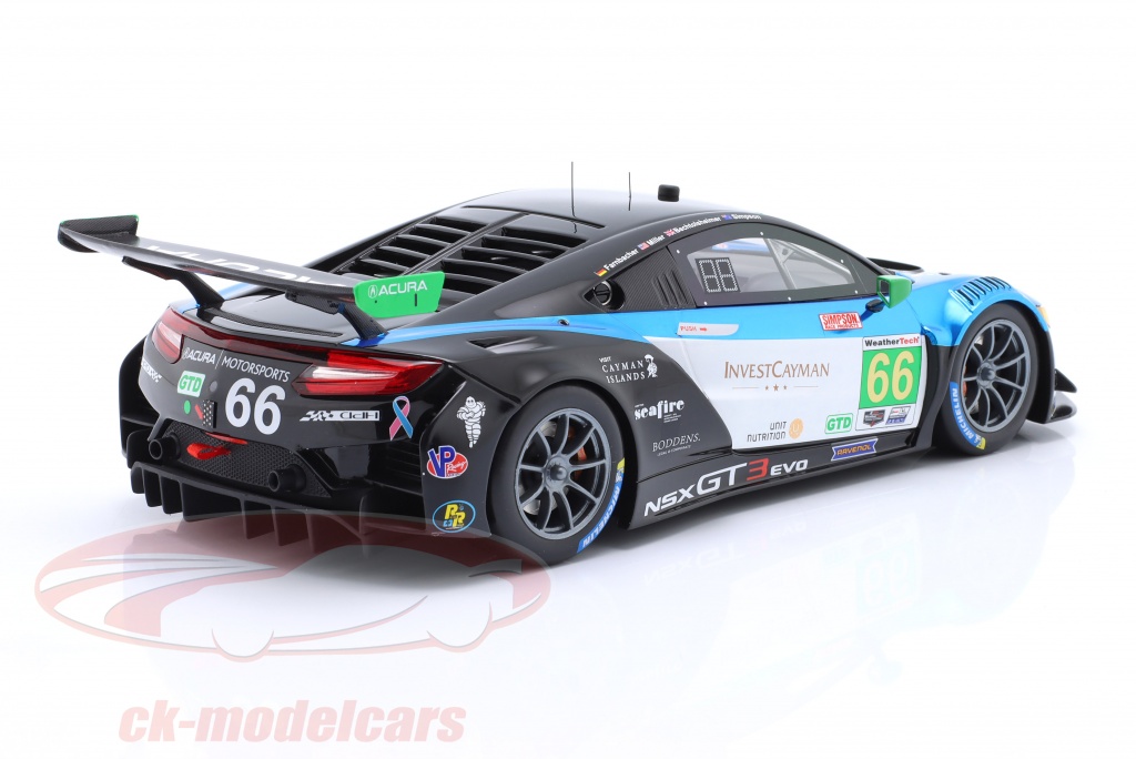 True Scale 1:18 Acura NSX GT3 #66 24h Daytona IMSA 2022 Gradient Racing ...