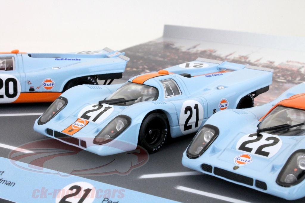 Brumm 1:43 Porsche 917 #20 #21 #22 3-Car Set 24h Le Mans 1970 AS54 modelo coche AS54 8020677021988