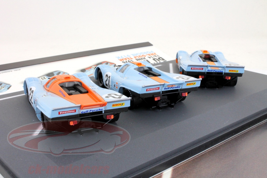 Brumm 1:43 Porsche 917 #20 #21 #22 3-Car Set 24h Le Mans 1970 AS54 modelo coche AS54 8020677021988