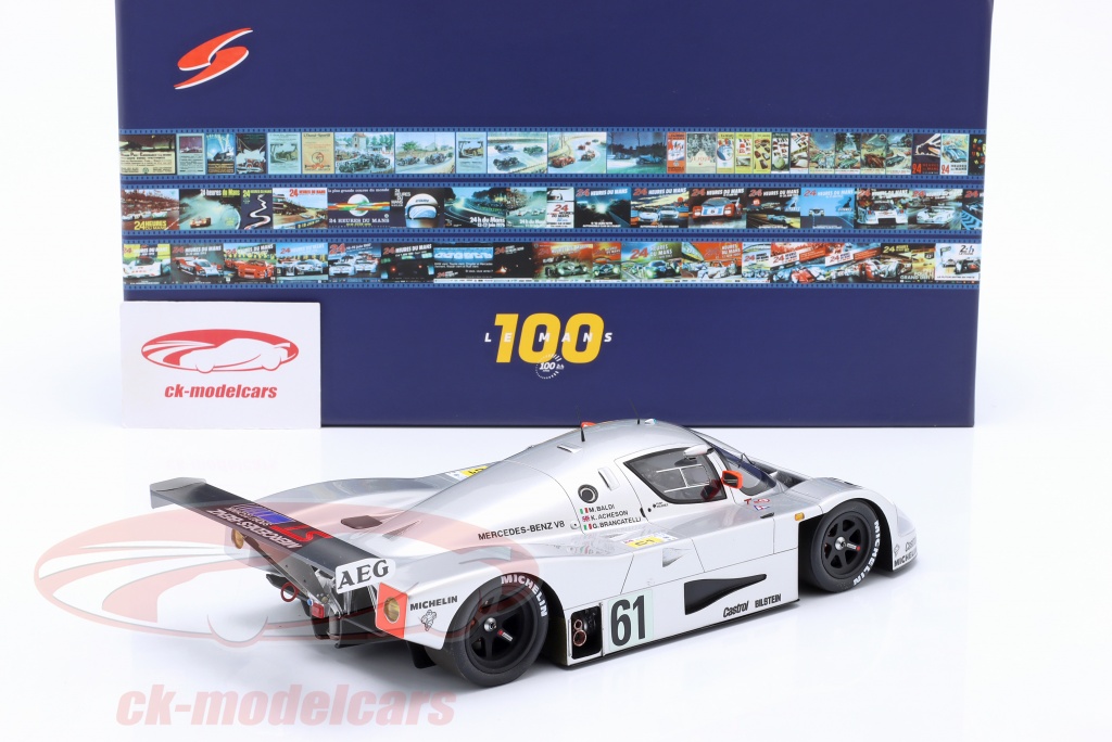 Spark 1:18 Sauber-Mercedes C9 #61 2番目 24h LeMans 1989 Baldi, Acheson, Brancatelli 18S840 モデル 車 ...