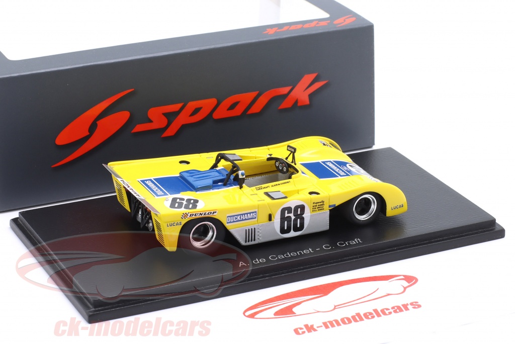 Spark 1:43 Duckhams LM #68 24h LeMans 1972 Craft, De Cadenet S9428 モデル 車 S9428 9580006994288