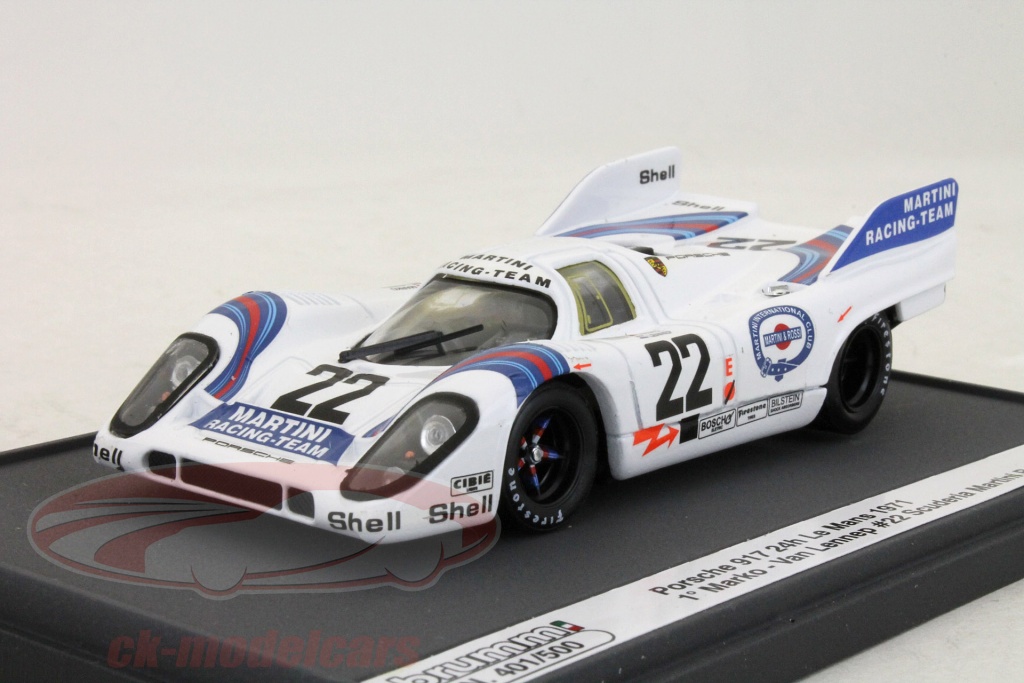 Brumm 1:43 Porsche 917K #22 Ganador 24h Le Mans 1971 Marko van Lennep S1233 modelo coche S1233