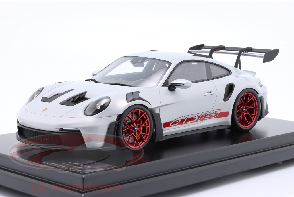 Spark 1:12 Porsche 911 (992) GT3 RS year 2022 ice grey metallic / pyro ...