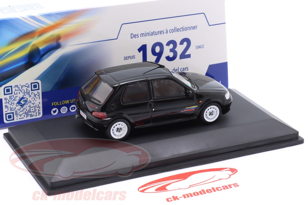 Solido 1:43 Peugeot 106 Rallye Phase 2 2001 onyx black S4312103 model ...