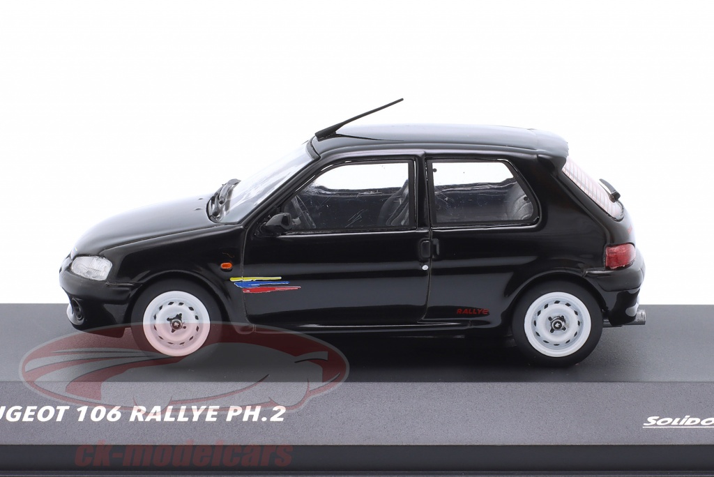 Solido 1:43 Peugeot 106 Rallye Phase 2 2001 onyx black S4312103 model ...