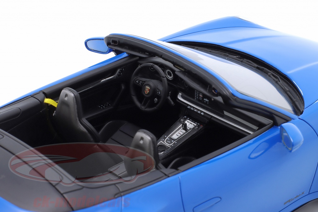 GT-SPIRIT 1:18 Porsche 911 (992) Turbo S Cabriolet Baujahr 2020 blau ...