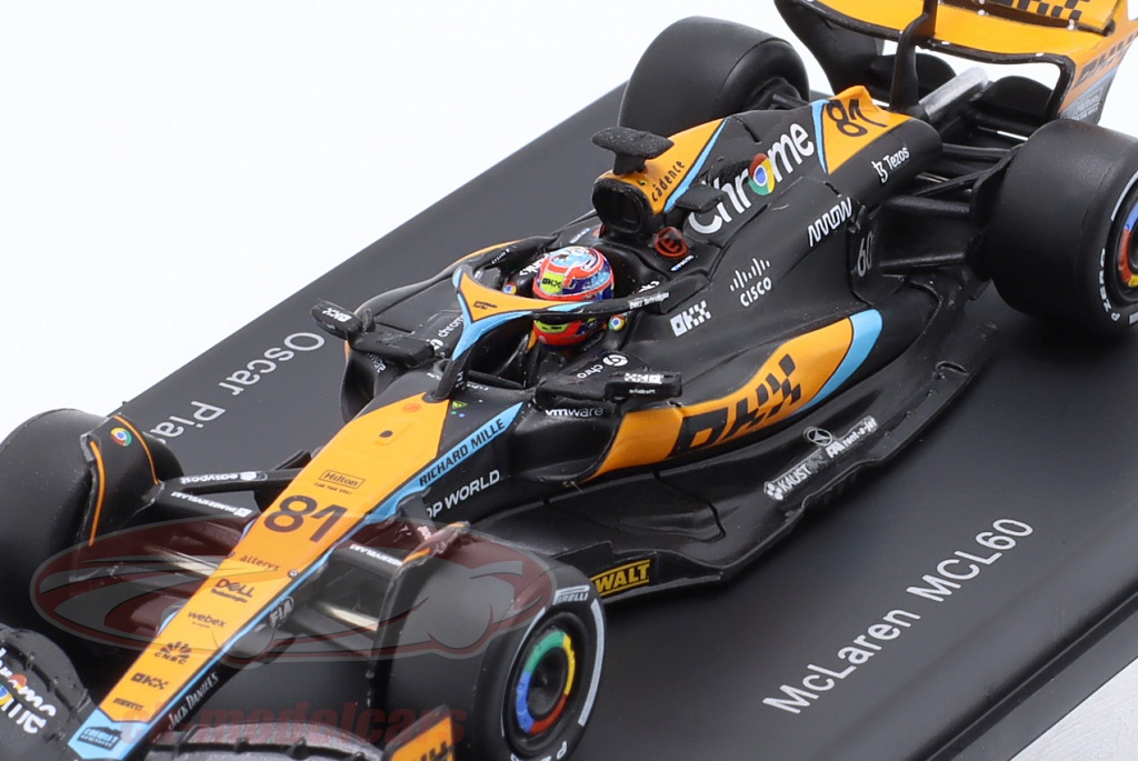 Spark 1:64 Oscar Piastri McLaren MCL60 #81 fórmula 1 2023 Y292 modelo coche Y292 9580006132925
