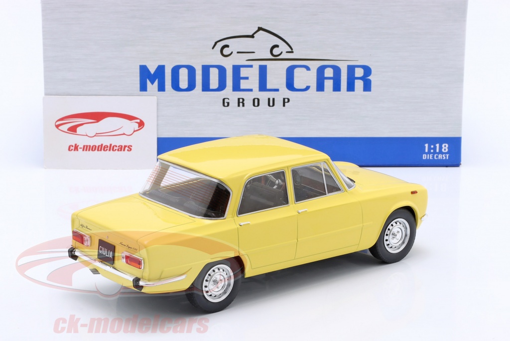 ModelCarGroup 1:18 Alfa Romeo Giulia Nuova Super Year 1974 light yellow ...