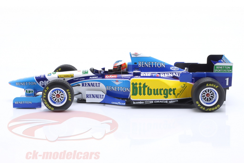 Minichamps 1:18 M. Schumacher Benetton B195 #1 Winner Europe GP Formula 1 World Champion 1995 ...