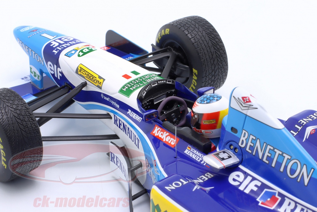 Minichamps 1:18 M. Schumacher Benetton B195 #1 Winner Europe GP Formula 1 World Champion 1995 ...