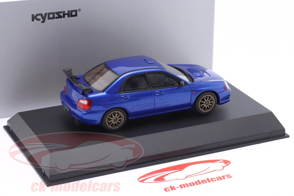 Kyosho 1:43 Subaru Impreza S202 STi Año de construcción 2002 azul metálico KSR43118BL modelo ...