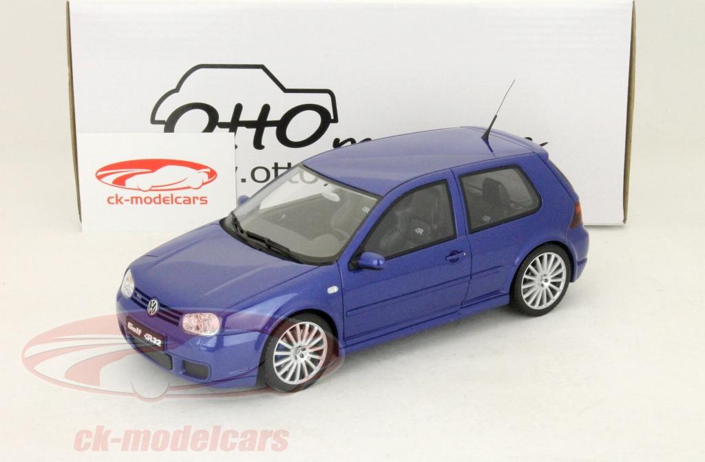 Ottomobile 1:18 Volkswagen VW Golf R32 blue metallic OT086 model car ...