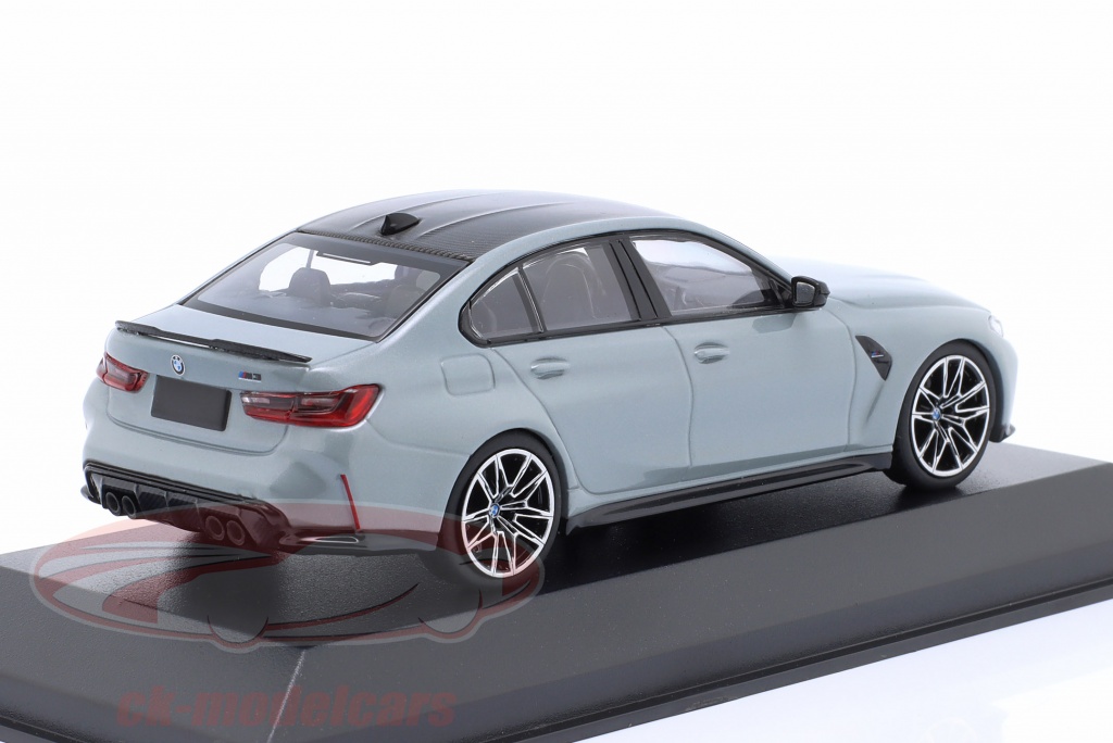 Minichamps 1:43 BMW M3 Competition (G80) Baujahr 2020 grau metallic 410020206 Modellauto ...