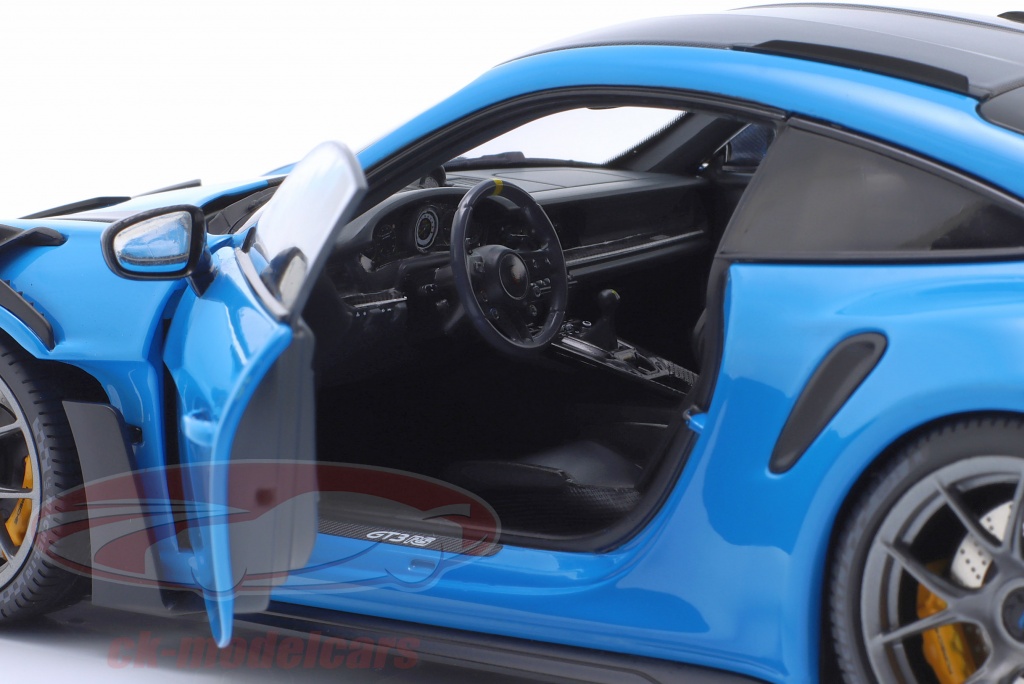Minichamps 1:18 Porsche 911 (992) GT3 RS Weissach package 2024 blue / silver rims 110062022 ...