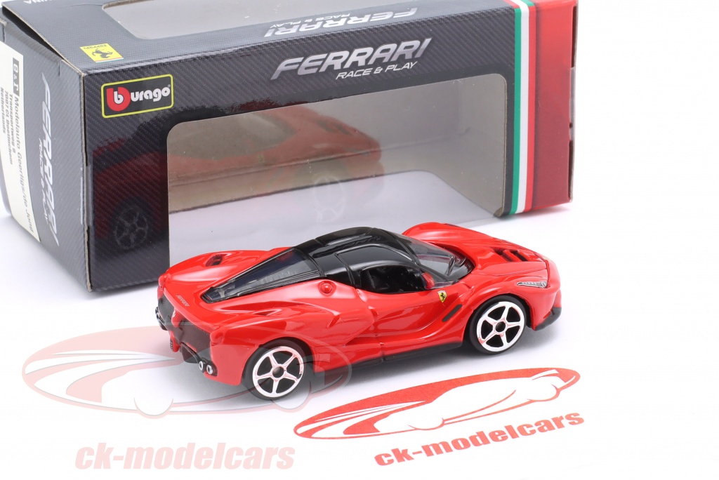 Bburago 1:64 Ferrari LaFerrari Baujahr 2013-2018 rot CK89754 Modellauto ...