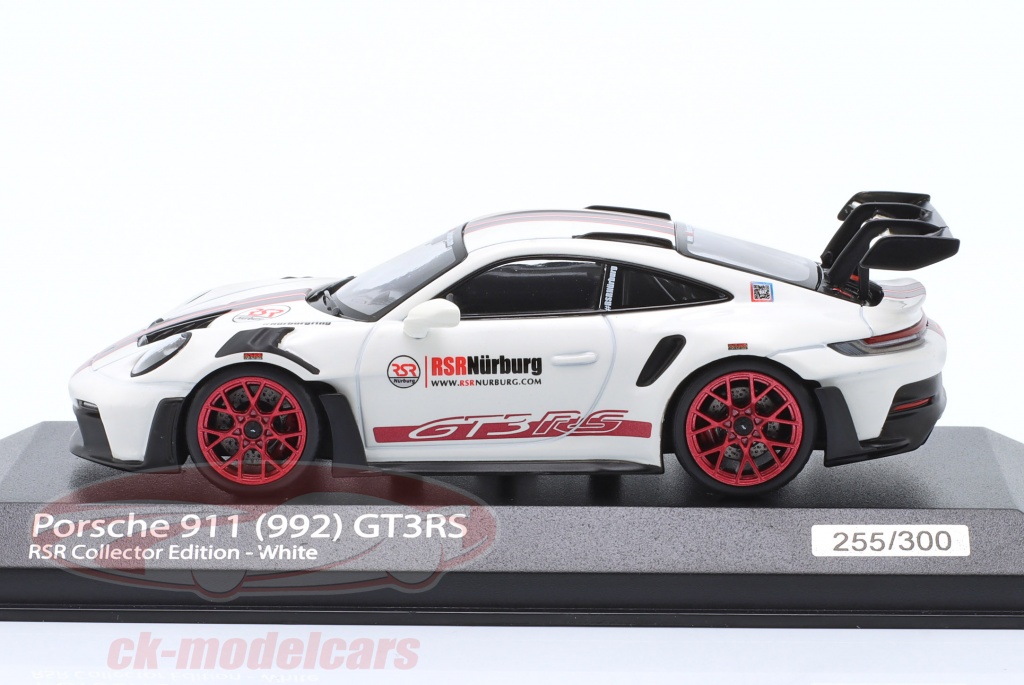 Minichamps 1:43 Porsche 911 (992) GT3 RS RSR Collector Edition white CK89925 model car CK89925