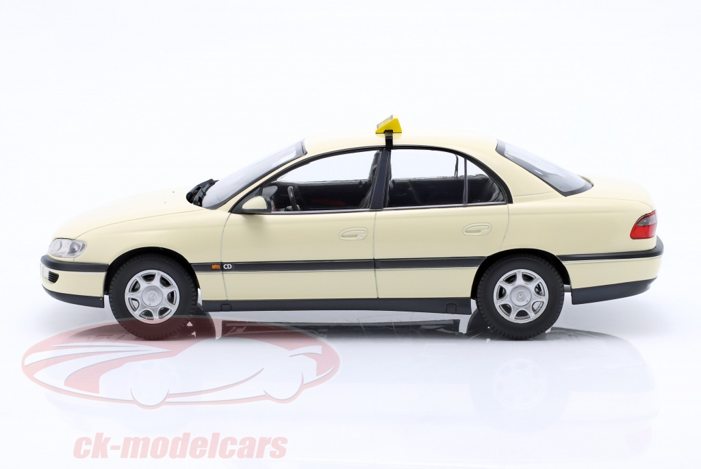 Triple9 1:18 Opel Omega B taxi Germany year 1996 ivory T9-1800434 model car T9-1800434 690000018222