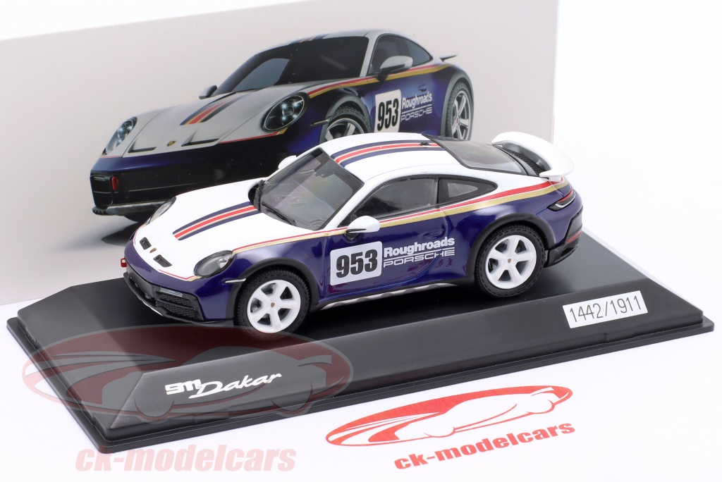 Spark 1:43 Porsche 911 (992) Dakar #953 Roughroads Rallye design ...